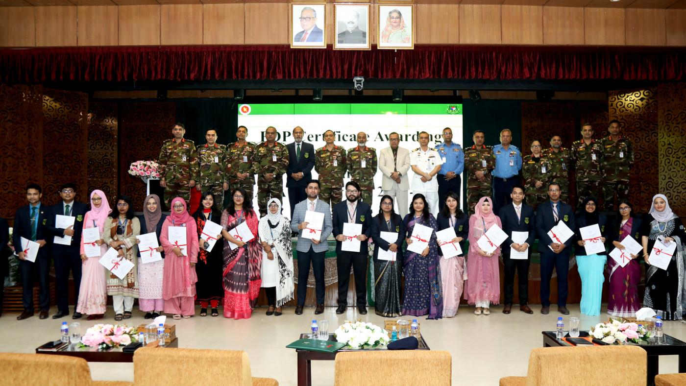 Closing ceremony of Faculty Development Programme held at BUP - Graduates